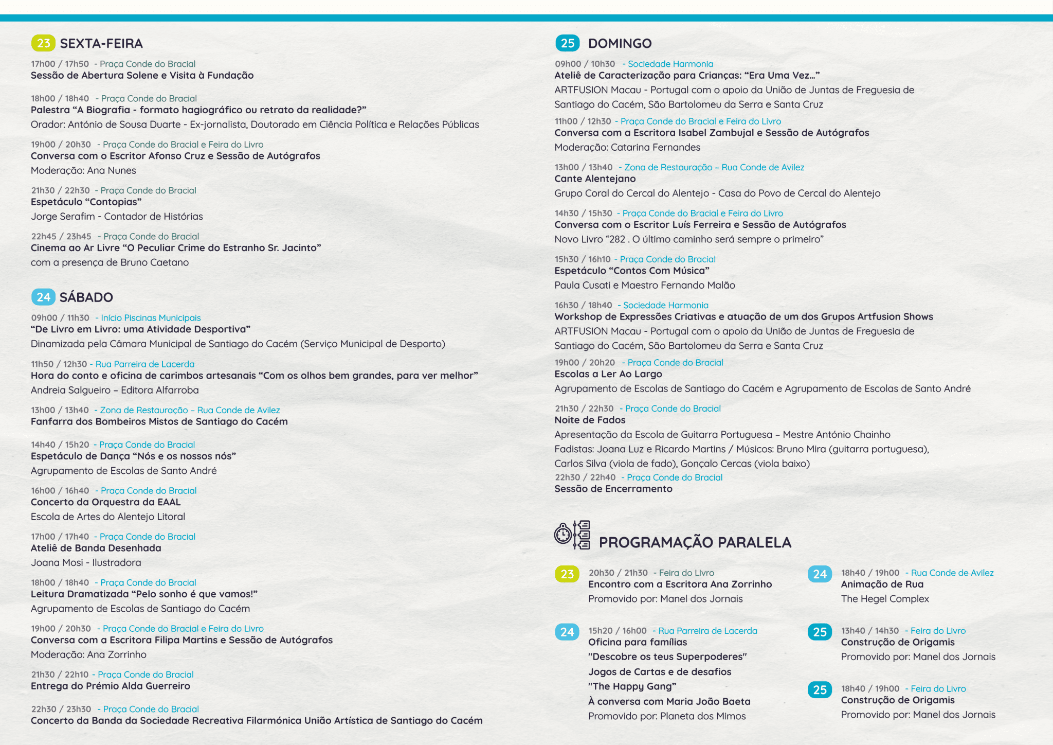 Festa do Livro – Capítulo 2 – Nossa História – Câmara Municipal de ...